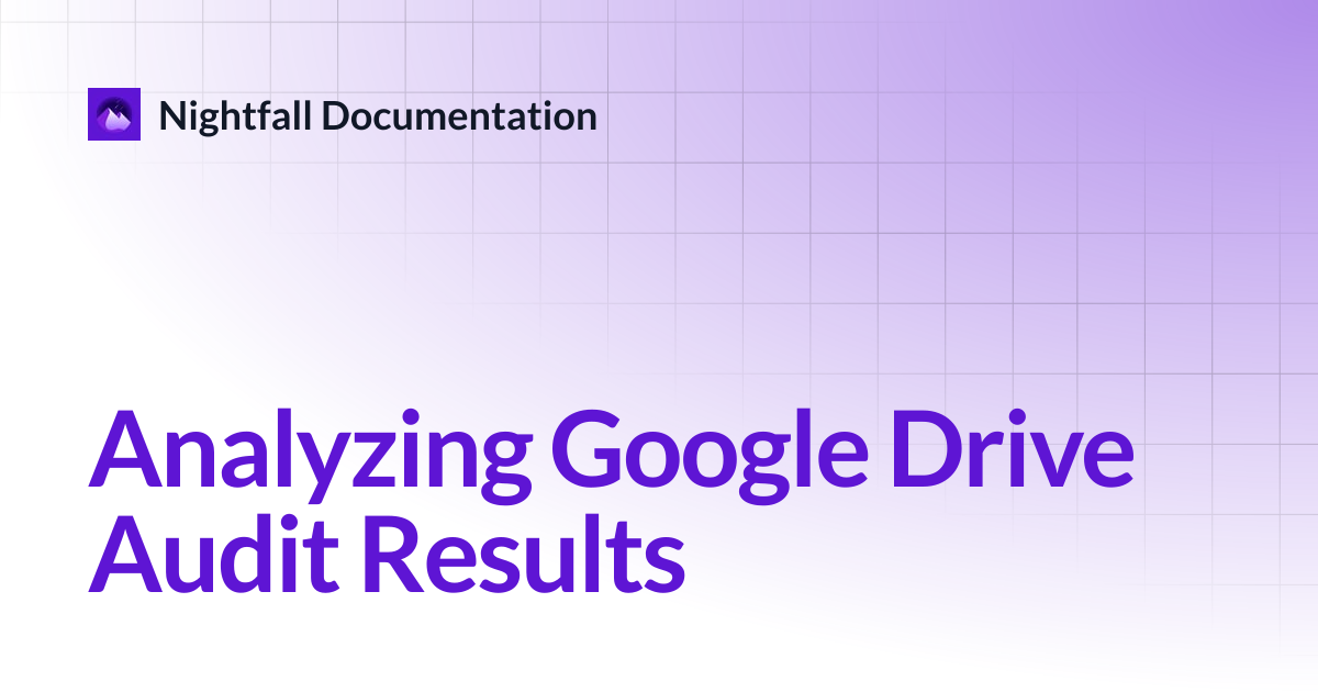Analyzing Google Drive Audit Results | Data Classification and ...