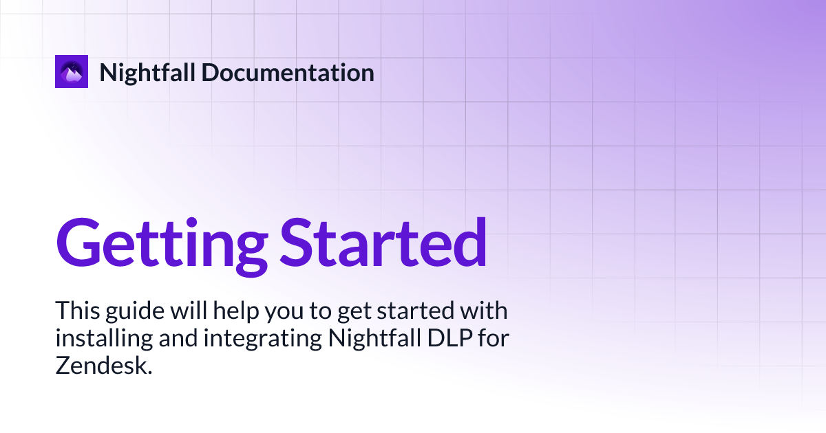Getting Started | Nightfall Documentation